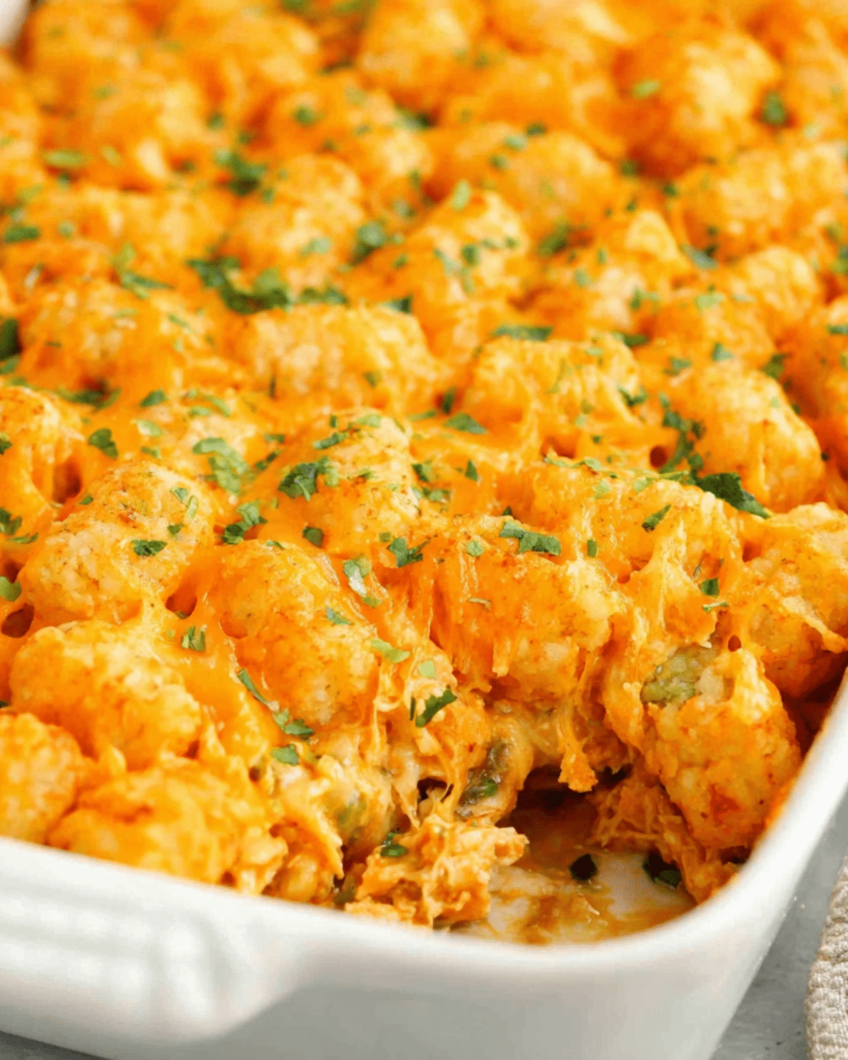 Chicken Pot Pie with Tater Tots – Best Cheesy Twist Dinners