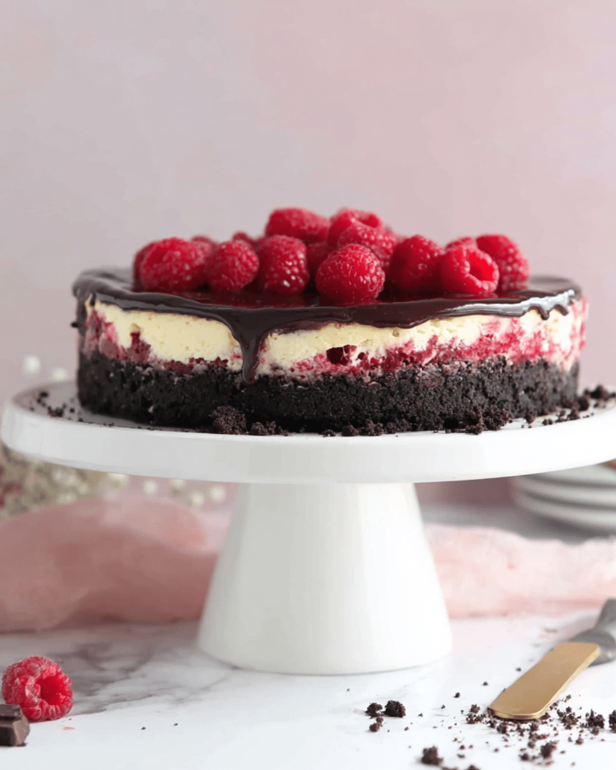 Chocolate Raspberry Cheesecake – Best Ever Creamy Recipe