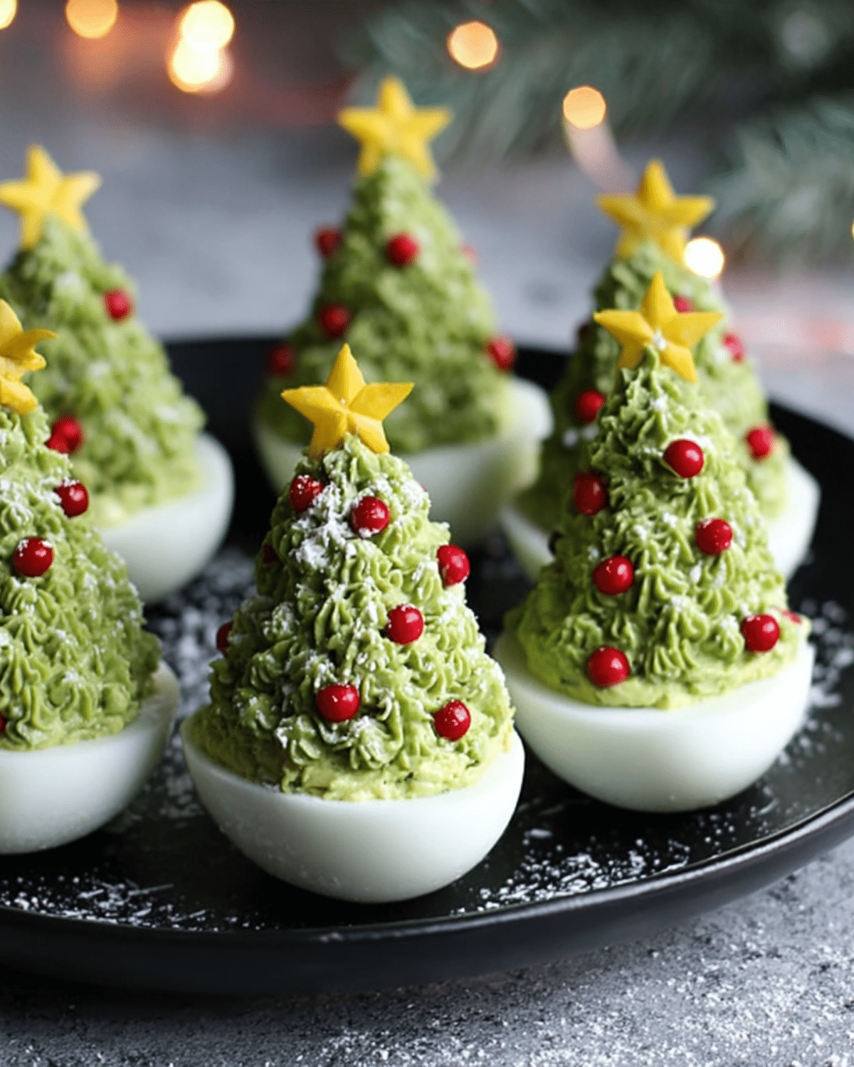 Christmas Tree Deviled Eggs – Best Festive Holiday Appetizer