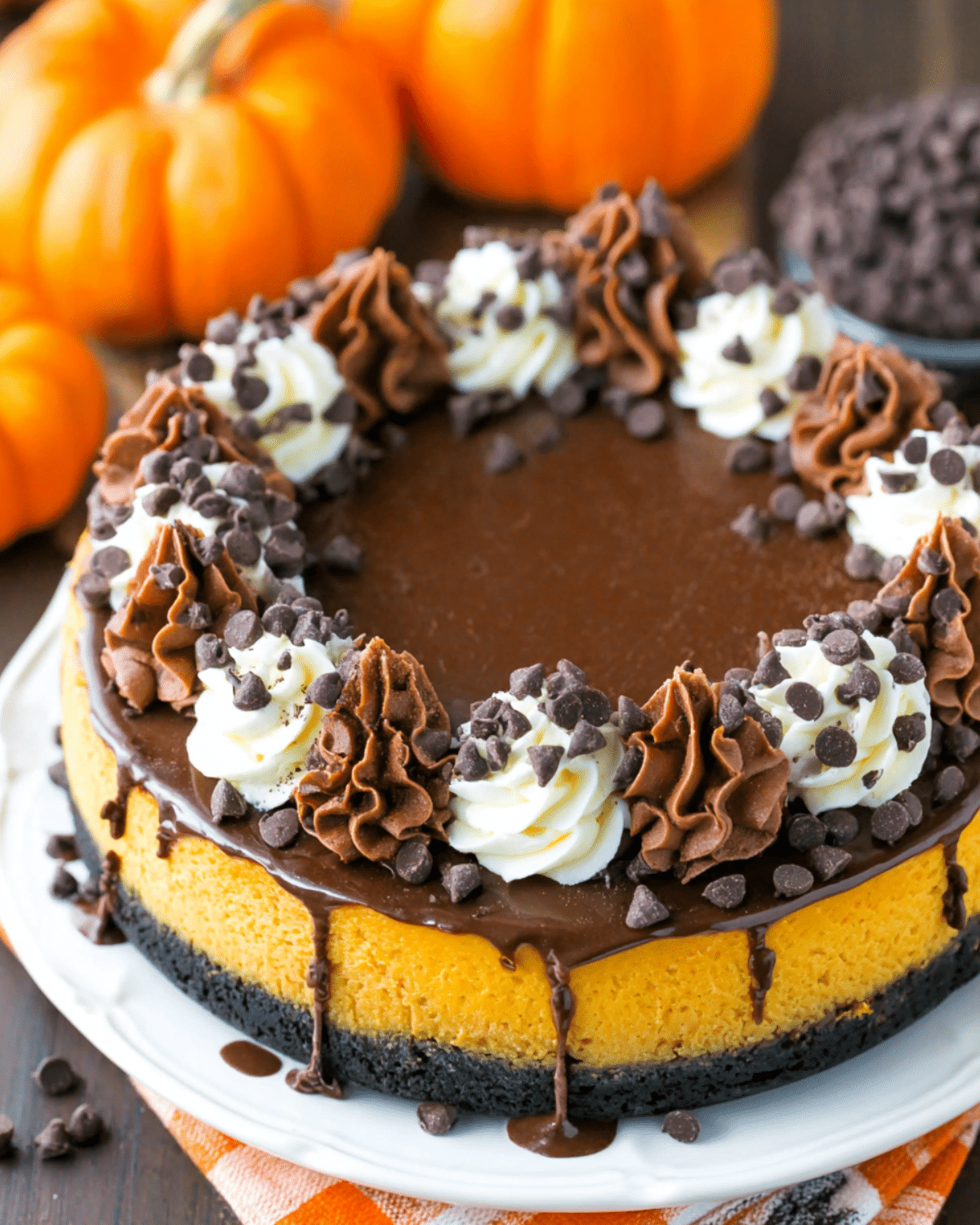 Chocolate Pumpkin Cheesecake –Best Fall Dessert Recipe 2025