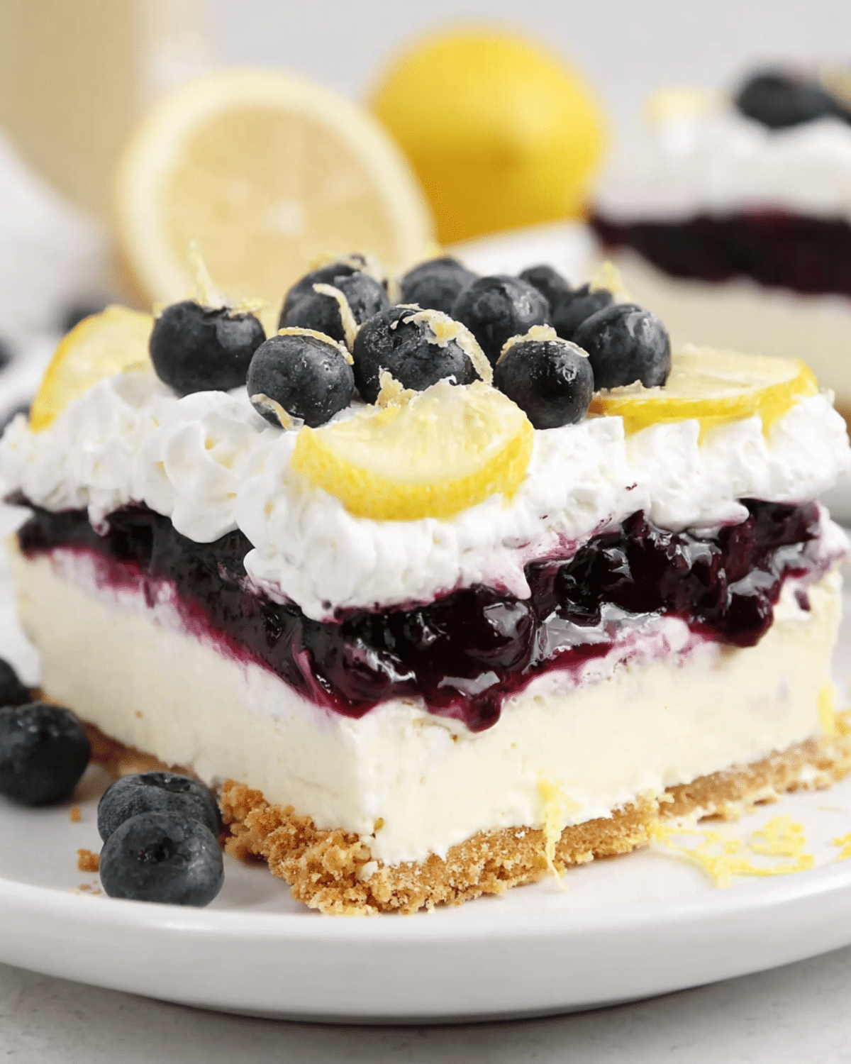 No-Bake Lemon Blueberry Delight – Best Easy Summer Dessert