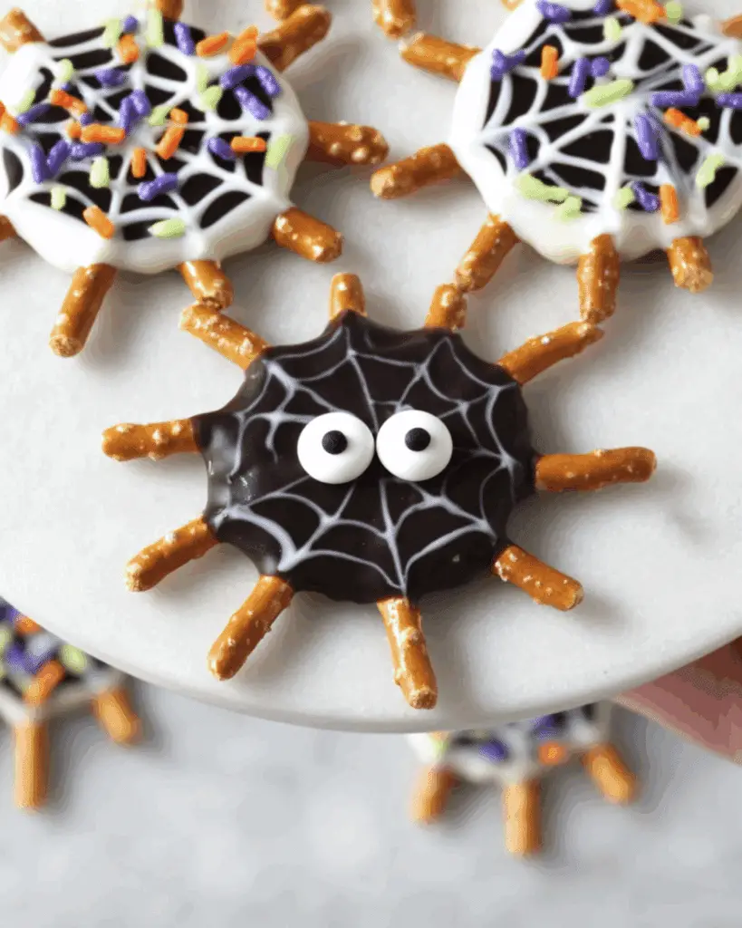 Chocolate Pretzel Spider Webs – Best 2025 No-Bake Treat