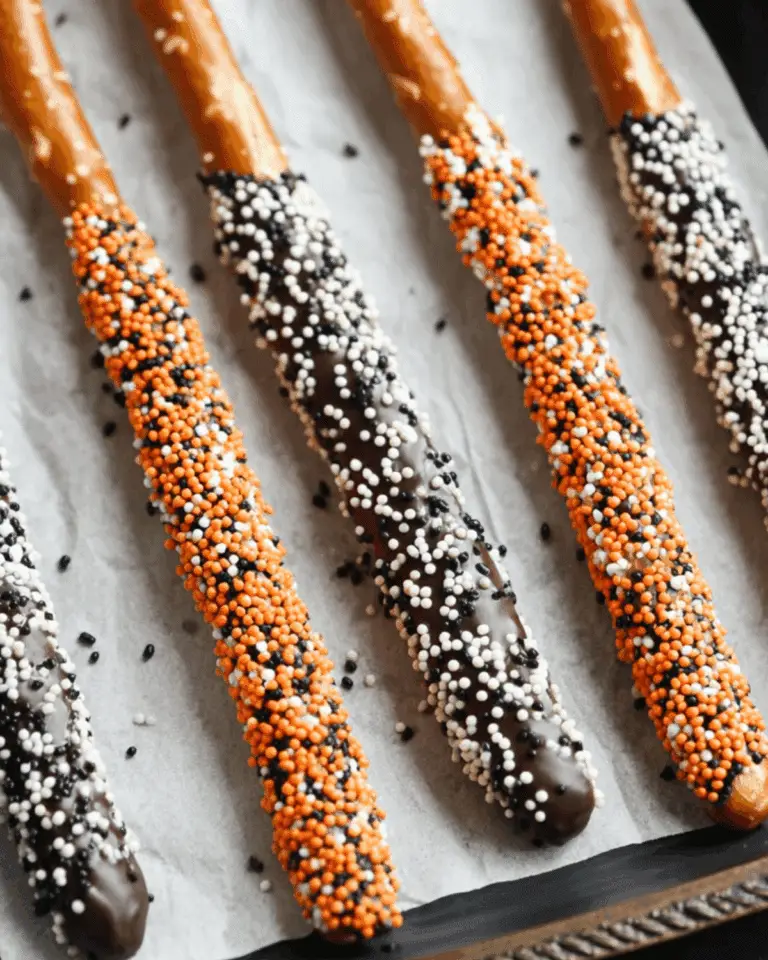Halloween Pretzel Rods – The Best 3-Ingredient Treat