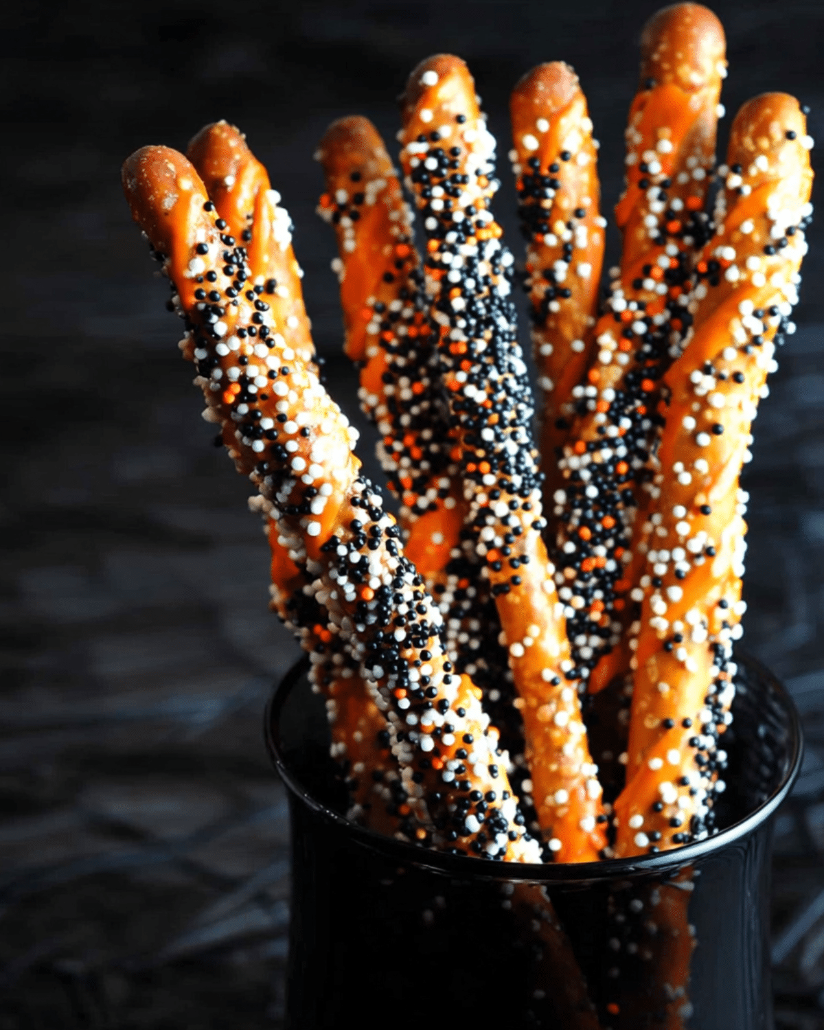 Halloween Pretzel Rods – The Best 3-Ingredient Treat