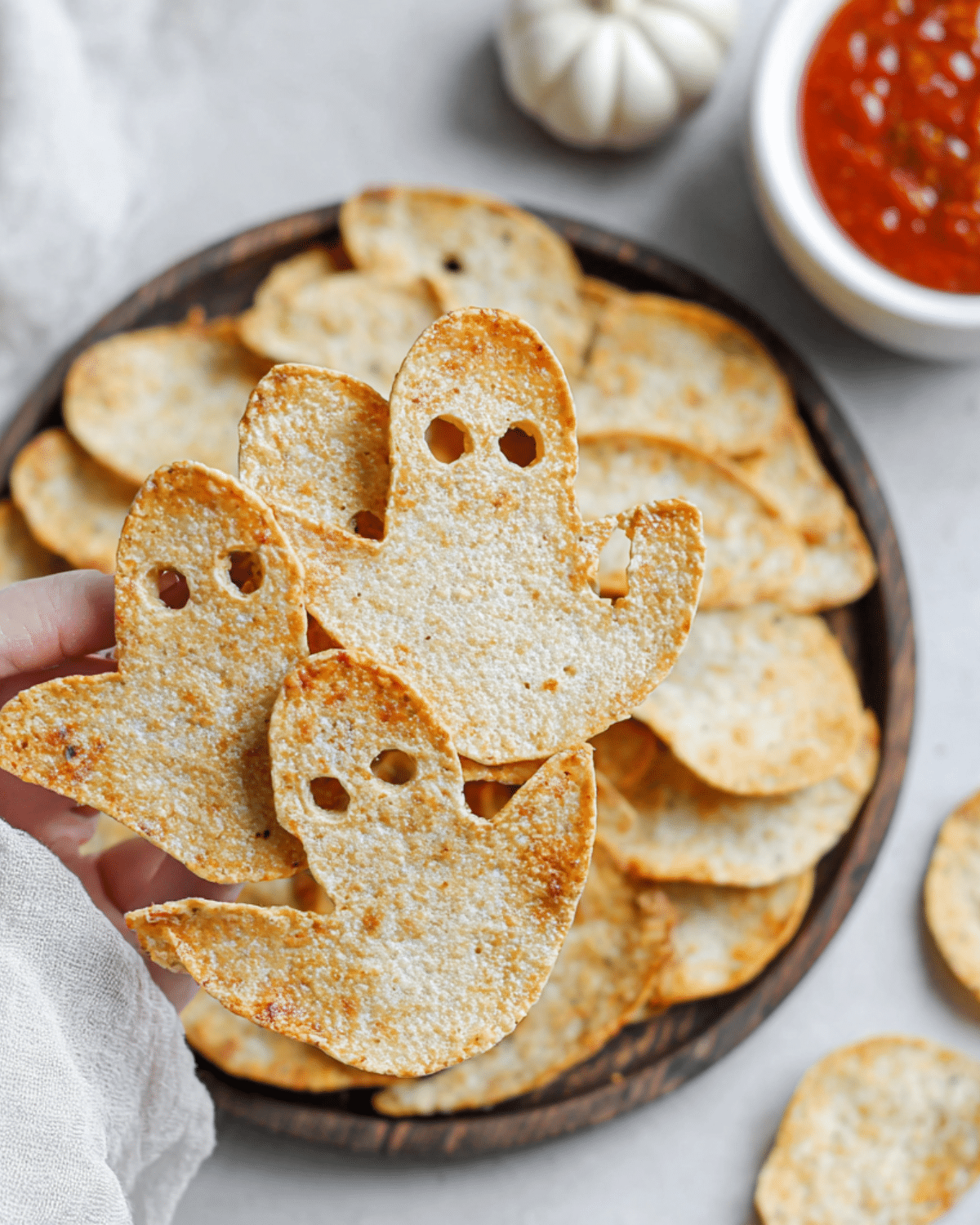 Baked Halloween Chips – The Best 3-Ingredient Festive Snack