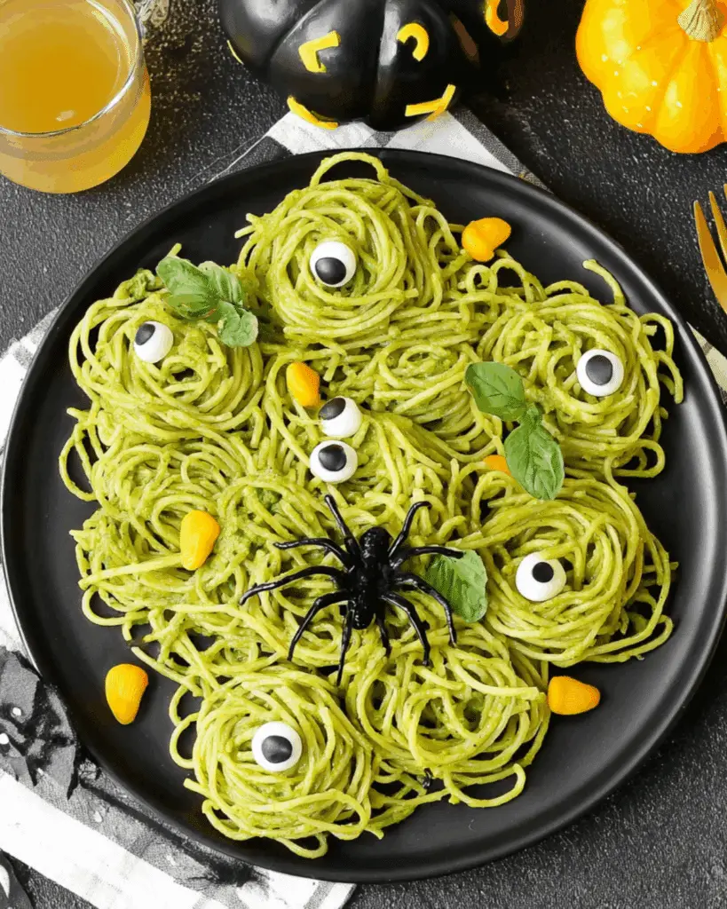 Spooky Green Pasta – The Best 20-Minute Halloween Dinner