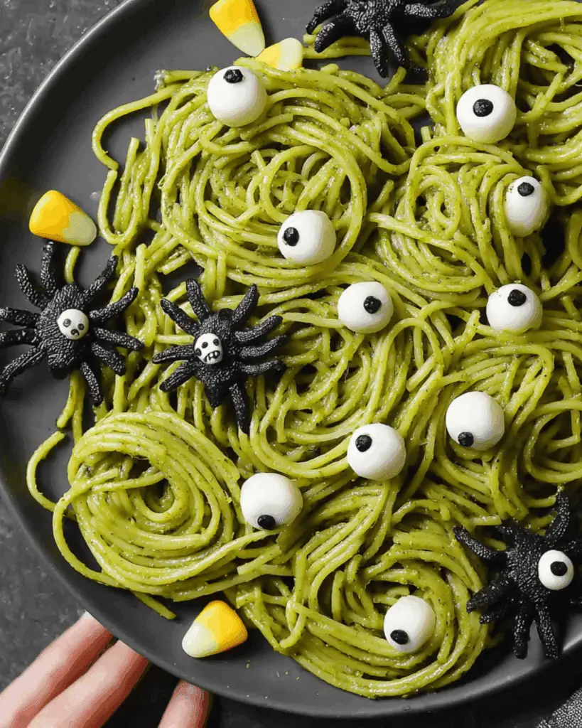 Spooky Green Pasta – The Best 20-Minute Halloween Dinner