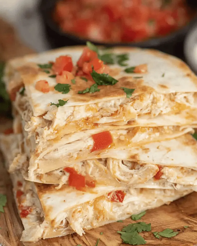 Crockpot Queso Chicken Quesadillas – The Best Dinner Ever