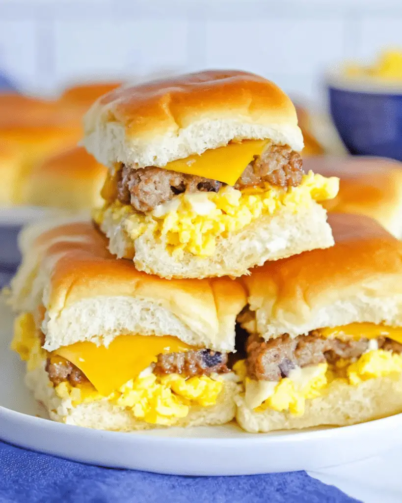 Sausage Egg & Cheese Breakfast Sliders – Best Easy Recipe