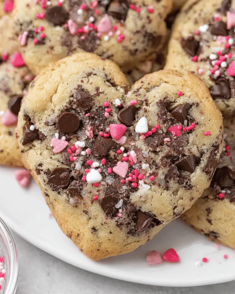 Heart Shaped Chocolate Chip Cookies – Best Valentine’s Treat